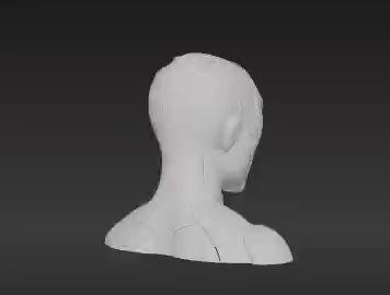 👀 Intimidating Symbiote Form Head – Black Matte Finish with Pointed ...