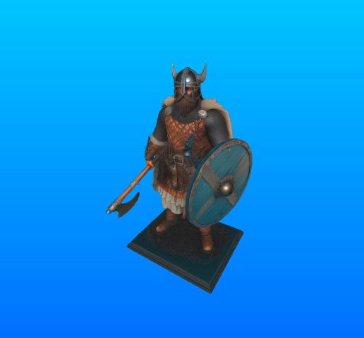 🎨 3234 Viking Warrior in Full Armor 3D Model, fantasy, art, sculpture ...