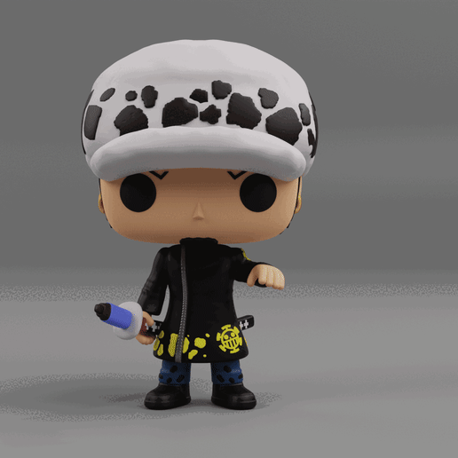 ⚖️ Trafalgar Law funko pop from One Piece・ STL File for 3D printing・Cults