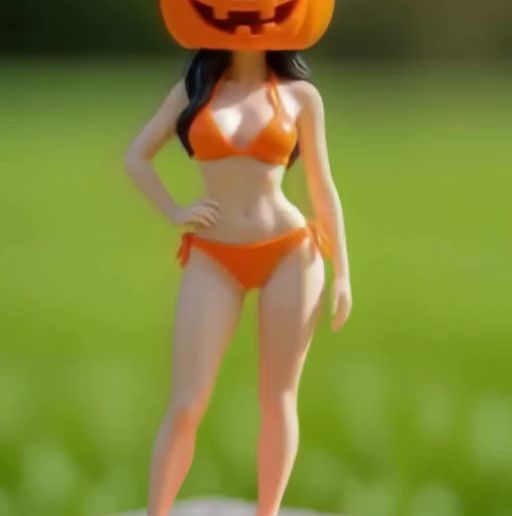 🫦 Sexy Jack-o'-lantern / art toy / nsfw / magic makes・Free STL File for 3D printing・Cults
