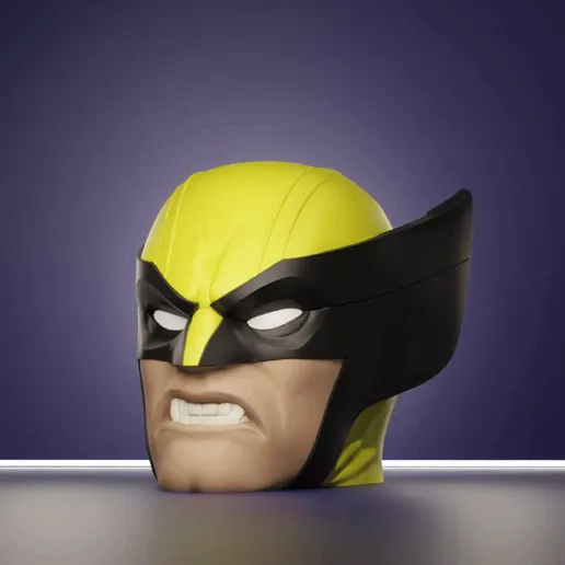 📦 MTG Marvel DECK BOX COMPATIBLE WITH COMMANDER DECKS: Wolverine mask ...