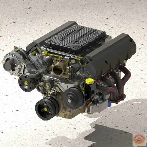 🚙 CHEVROLET CAMARO ZL1 - LT4 ENGINE・ STL File for 3D printing・Cults