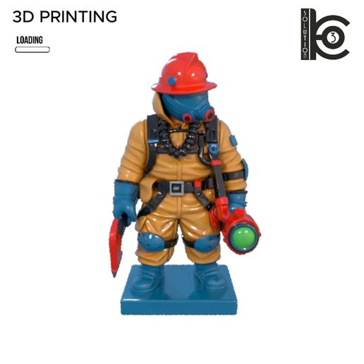 🐻 Blaze Bear - The Brave Firefighter・ STL File for 3D printing・Cults