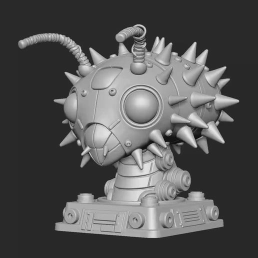 🤖 Robot bug head sculpture・ OBJ File for 3D printing・Cults