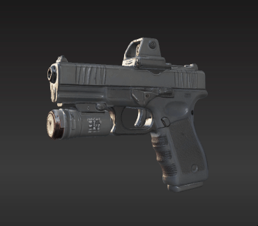 🔫 Modular Pistol Replica with Accessory Mounts for Cosplay or Display ...