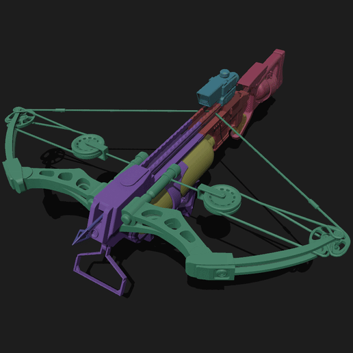 🔫 Compound Crossbow ( Prop-Gun ) 1/1 Scale・ STL File for 3D printing・Cults