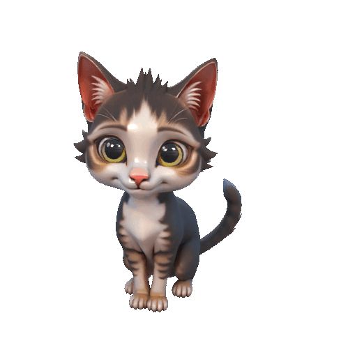 🐱 cute cat・ STL File for 3D printing・Cults