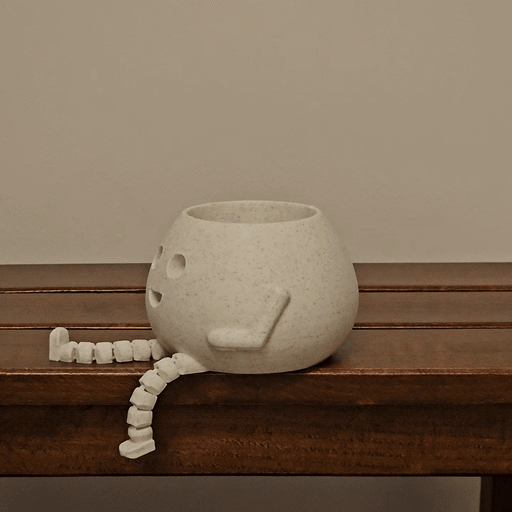 🪴 Tontique Cute Planter / Succulent Pot / Cactus Pot・ STL File for 3D ...