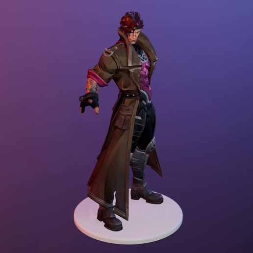🦸 Gambit Figure - Marvel Rivals・ STL File for 3D printing・Cults