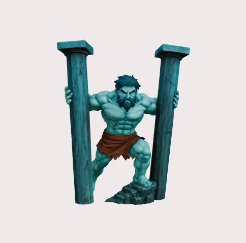 🏛️ Hercules and the Columns - Mythological 3D・Free STL File for 3D ...