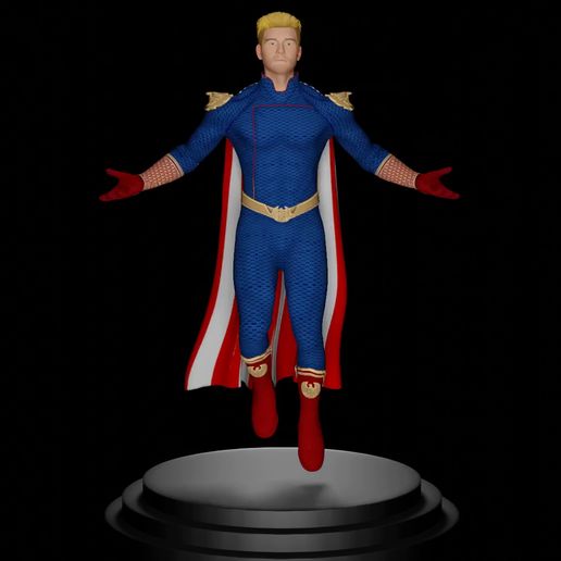 STL file Homelander in Air 3D Printable Model – Fully Textured and ...