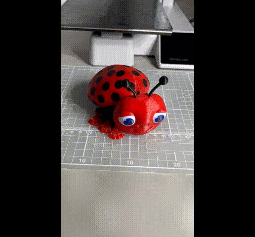 🐞 Articulated ladybug aka. ladybird・ STL File for 3D printing・Cults