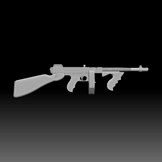 🔫 Tommy Gun #RoZ・ STL File for 3D printing and CNC machining - Laser ...