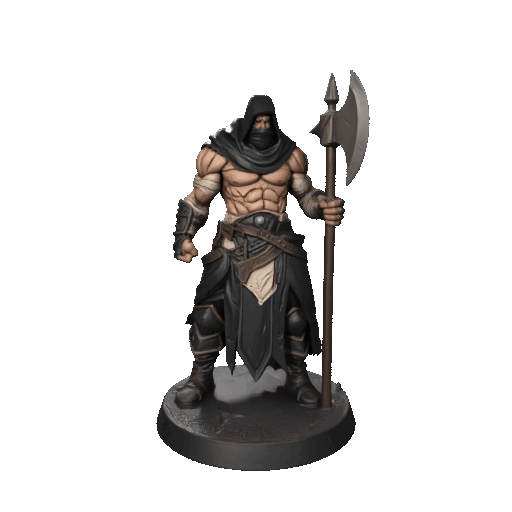 🎲 The Exiled Executioner Barbarian | D&D Miniature・ STL File for 3D ...