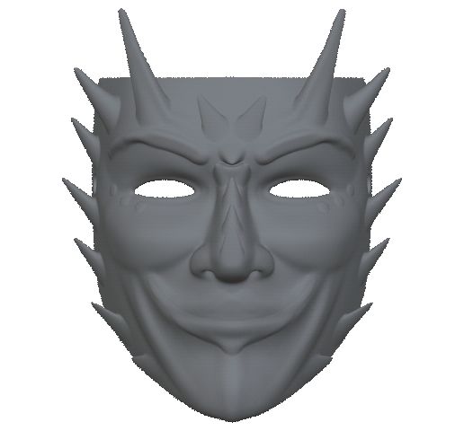 STL file Spiked Trickster Mask 🎭 ・3D printer model to download・Cults