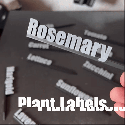 🌿 3D Printable Rosemary Plant Tag – Elegant Multi-Color & STL Files for ...