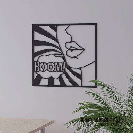 Free OBJ file BOOM! 🎨 ・3D printable model to download・Cults