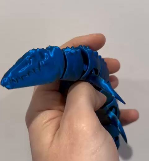 🦖 Flexi Mosasaurio articulado・Archivo STL para Impresión 3D・Cults