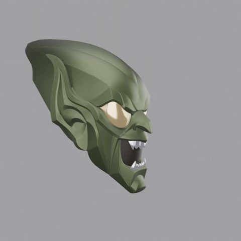 🦸‍♂️ Marvel Spiderman - Green Goblin Mask・ STL File for 3D printing・Cults