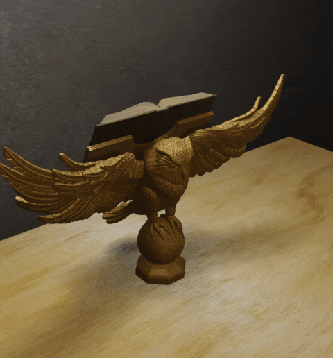 🦉 The Owl Lectern・Archivo 3D Gratis para Impresión 3D・Cults