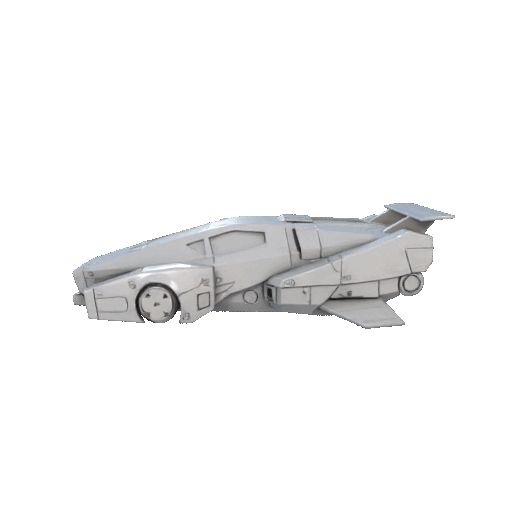 🚗 3D Printable Sci-Fi Racing Hover Car Model – Futuristic Speed Machine ...