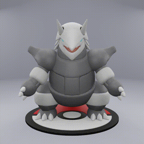 🐉 Pokemon No. 306 Aggron・ STL File for 3D printing・Cults