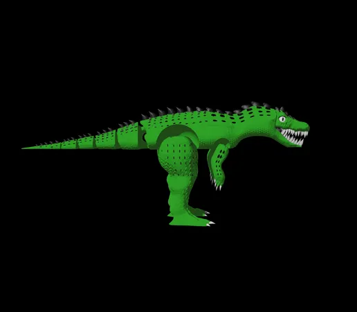 🦖 Dinocroc Dino Crocodile Flex Articulated / Cocodrile Aligator ...