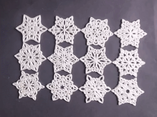 🎄 Snowflakes Coasters or Christmas Tree Decorations・ STL File for 3D ...