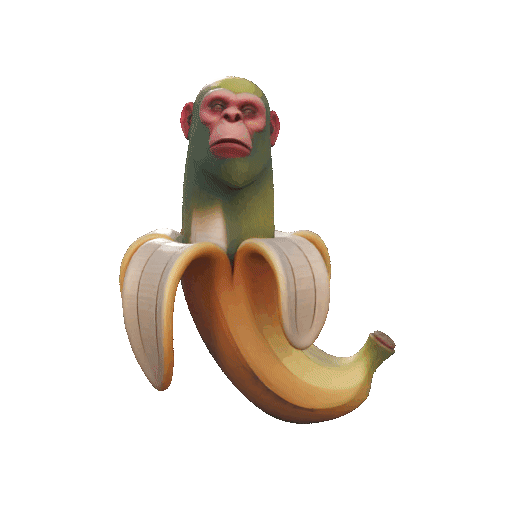 🤌 Chimpanzini Bananini - Italian Brainrot・ STL File for 3D printing・Cults