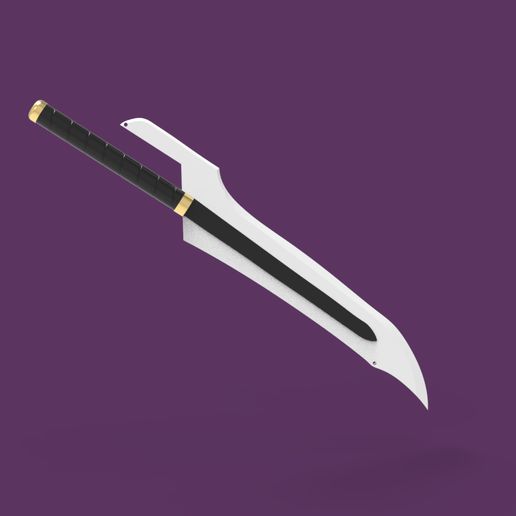 STL file Ichigo Kurosaki's True Bankai Sword - Bleach Anime 3D Model 🗡️ ...