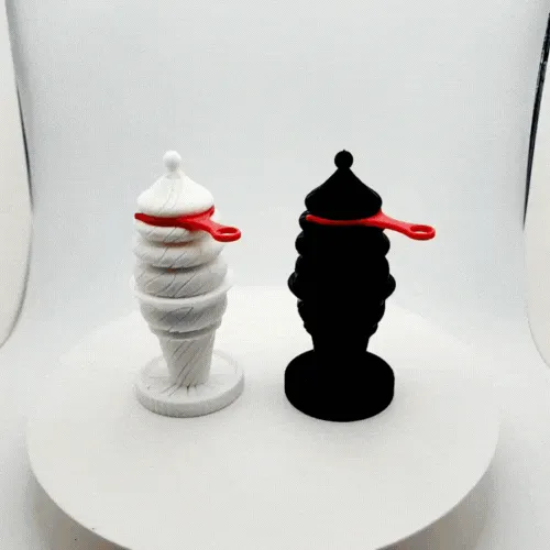 🧊 Impossible Ice Cream Cone Pass Through Toy – NO supports needed!・ 3D ...