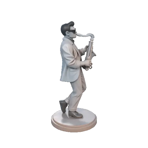🎷 1950s Saxophone Player – 3D Printable Jazz Musician Statue・ STL File ...