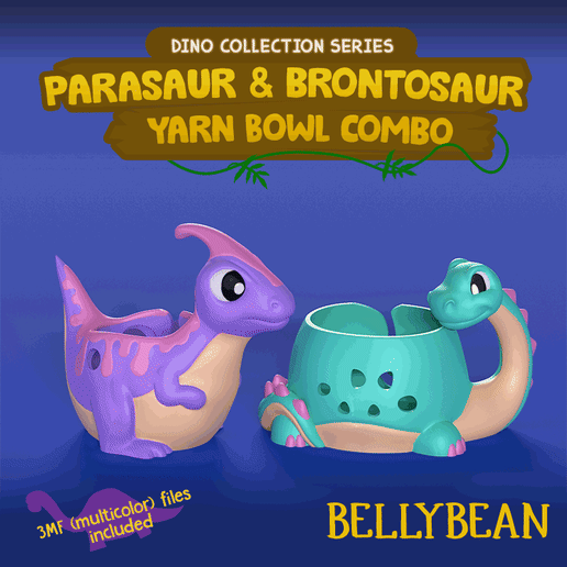 🧶 [CROCHET] PARASAUR BRONTOSAUR CROTCHET YARN BOWL I DECOR I SUPPLIES I ...