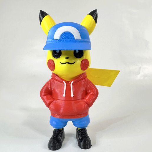 👦 Urban Pikachu Multi-colored(Multipart / 3MF)・ 3MF File for 3D ...