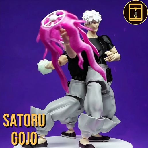 🦸 Satoru Gojo FIGURE ARTICULATED jujutsu kaisen Compatible with Dummy ...
