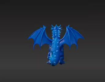 🐉 Roaring Sapphire Wyrm - High-Detail Fantasy Miniature・ STL File for ...