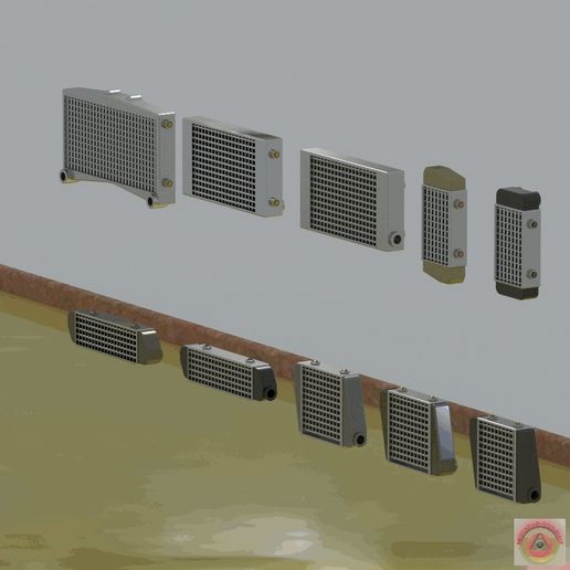 💭 INTERCOOLER AND PIPES・ STL File for 3D printing・Cults