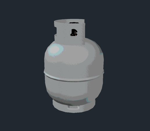 🪖 Steel Propane Tank・ STL File for 3D printing・Cults
