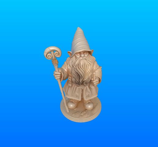🧚 3130 Fairy Tale Gnome - Color Full-Body Figurine on Base, magic ...