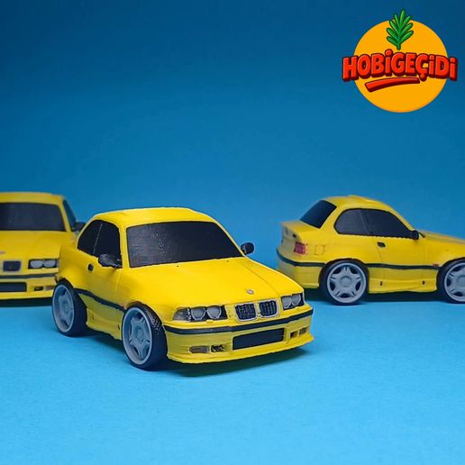 🚗 Chibi BMW E36 M3 Style - Assemblage complet Modèle imprimable en 3D ...