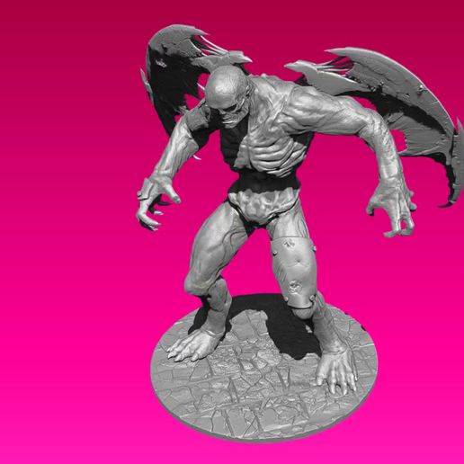 👹 creepy monster with base・ STL File for 3D printing・Cults