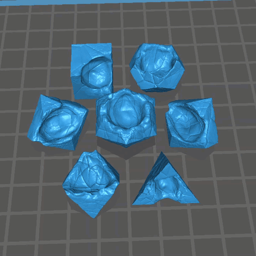 🎲 Geode Dice Insert Set・ 3D File for 3D printing・Cults