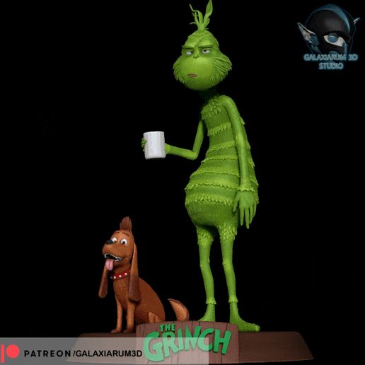 ☕ Grinch's Morning Coffee・ STL File for 3D printing・Cults