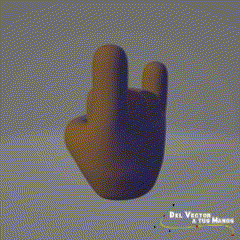 STL file Sign of the Horns - emoji Horn Hand 🤘 ・3D printing template to ...