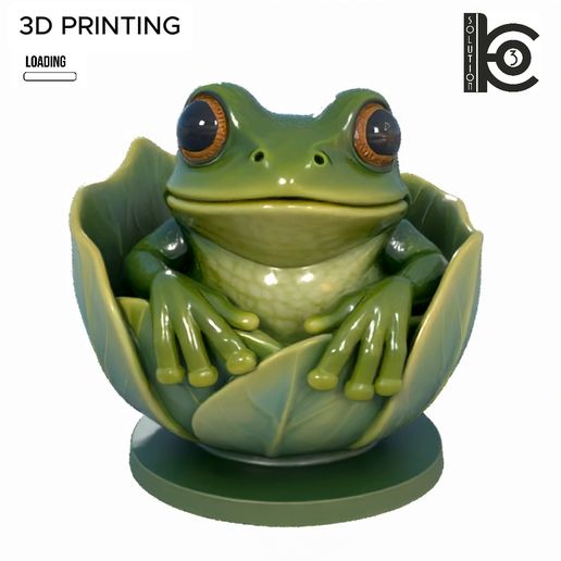 🐸 Cabbage Frog - 3D Model for Printing・ STL File for 3D printing・Cults