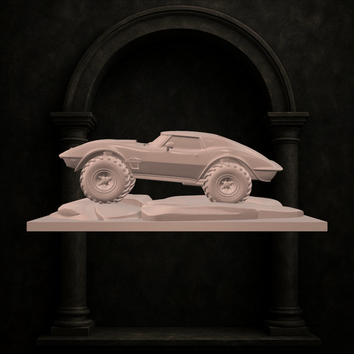 👹 Offroad Monster Car Stone Sculpture – Perfect 3D Model AS1063・ STL ...