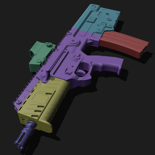 🔫 IWI Travor X95 SMG ( Prop-Gun ) 1/1 Scale・ STL File for 3D printing・Cults