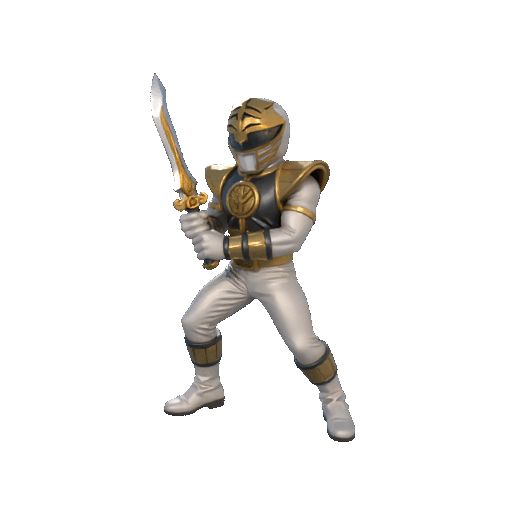 🦸 White Ranger・ STL File for 3D printing・Cults