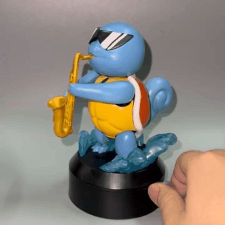🐉 Pokemon Squirtle Saxophone Articulated flexible・ 3D File for 3D ...