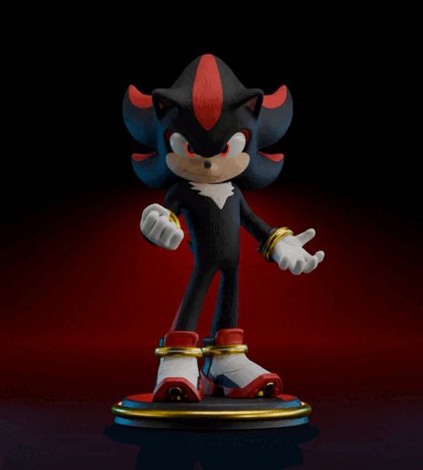 🦔 Shadow the Hedgehog・ STL File for 3D printing・Cults